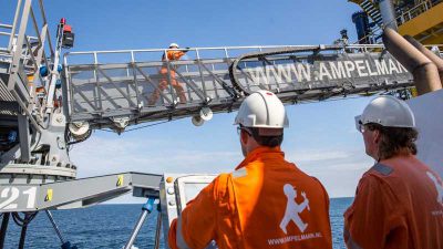 Ampelmann: Offshore transfer zonder deining - TU Delft Campus